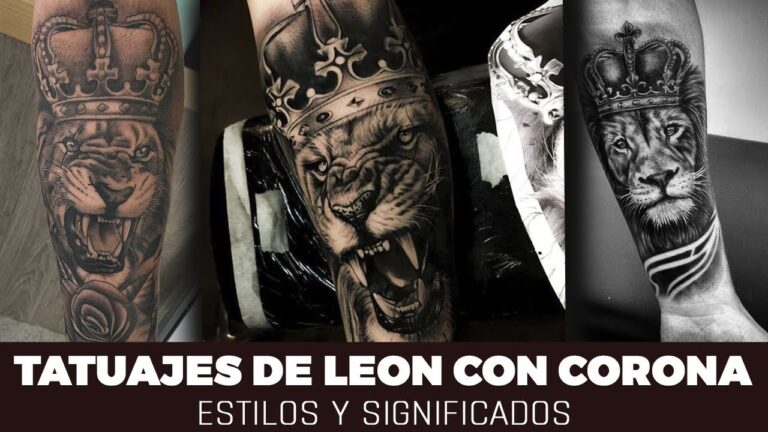 ¿Qué significa tatuarse un león con corona? Simbolismo y significado ...